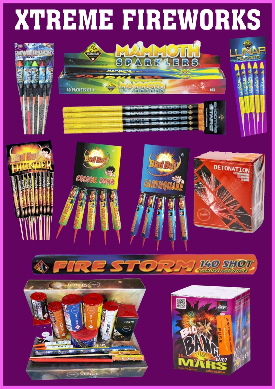 £99 Package – Xtreme Fireworks NE